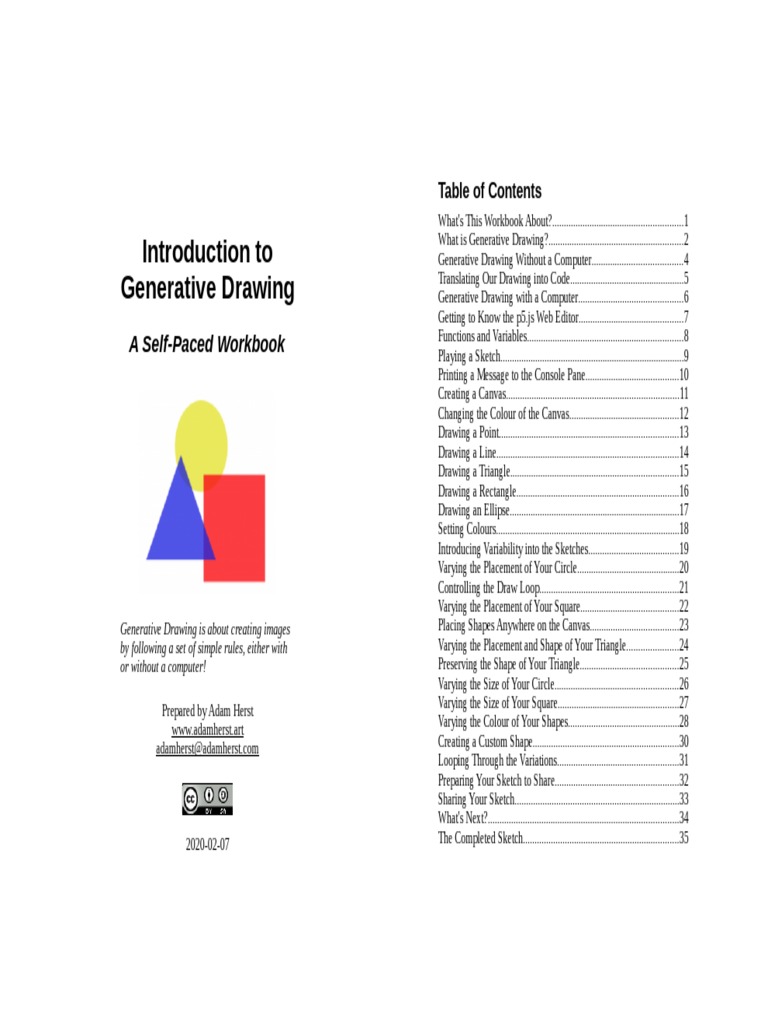 Introduction To Generative Drawing: A Self-Paced Workbook | PDF ...