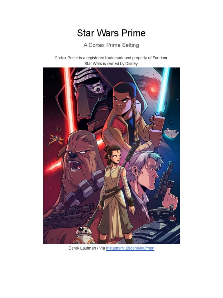 Star Wars Prime - A Cortex Prime Setting | PDF | Self-Improvement
