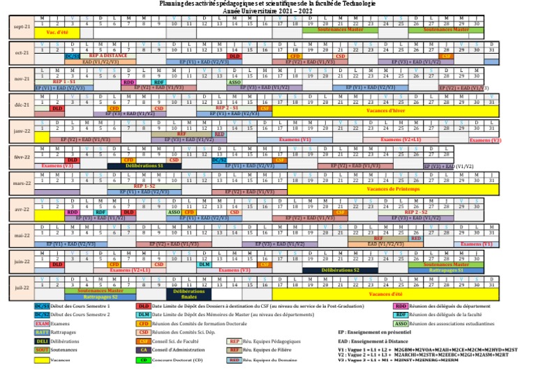 Planning 2021-2022 V1 | PDF