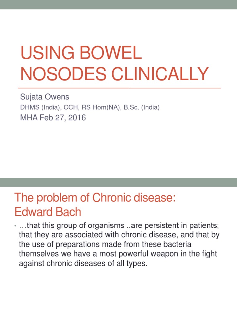 Using Bowel Nosodes Clinically | PDF | Homeopathy | Constipation