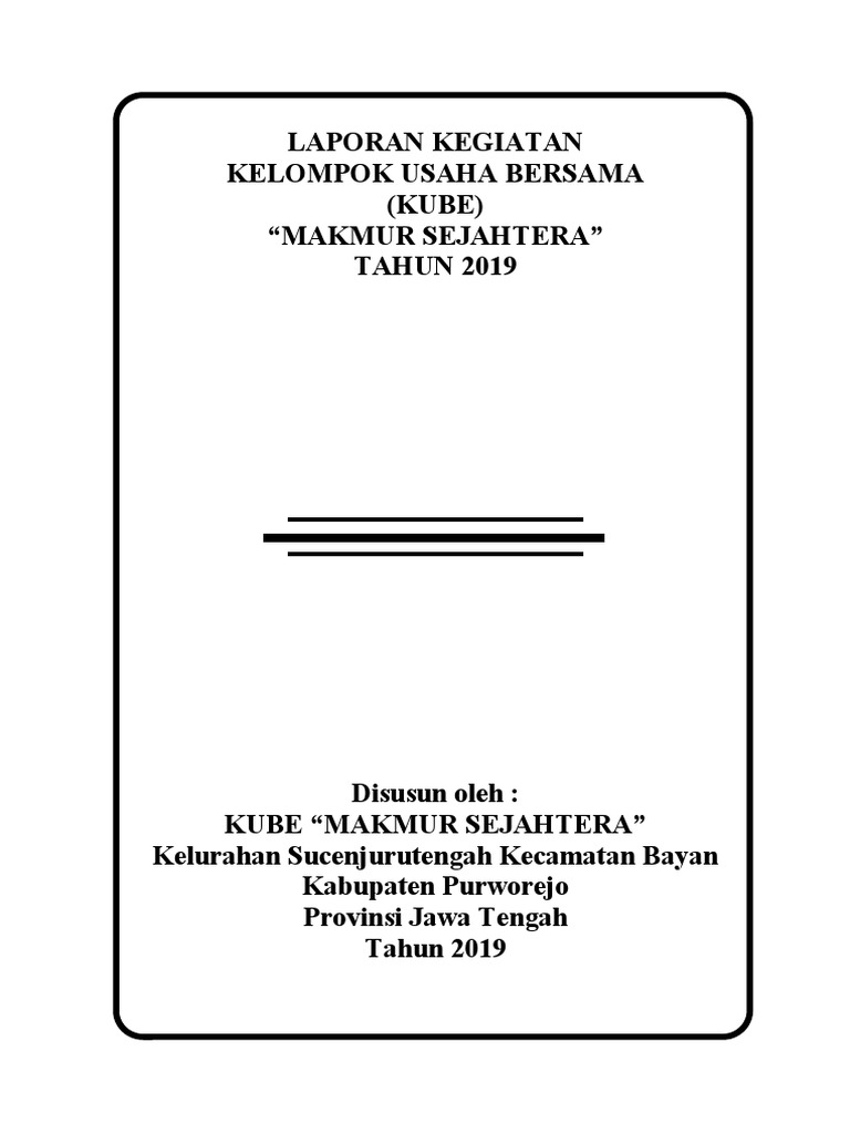 Kube Makmur Sejahtera | PDF