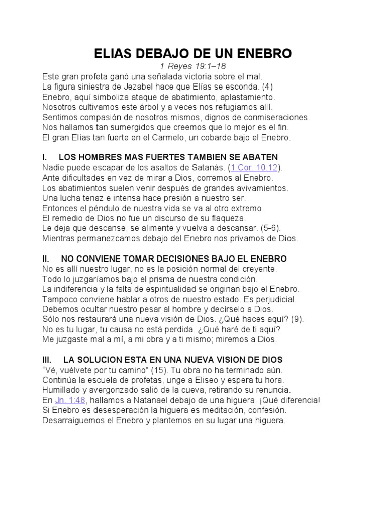 Elias Debajo de Un Enebro | PDF