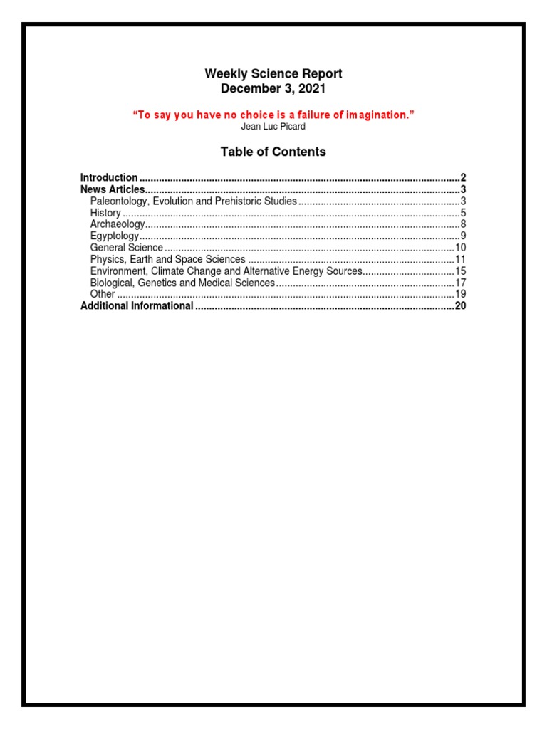 Weekly Science Report 3rd Dec 2021 | PDF | Exoplanet | Asteroid