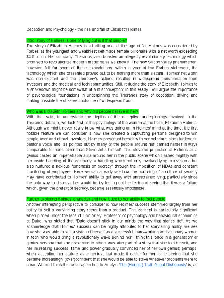 Essay Iii Rough Draft Download Free Pdf Deception