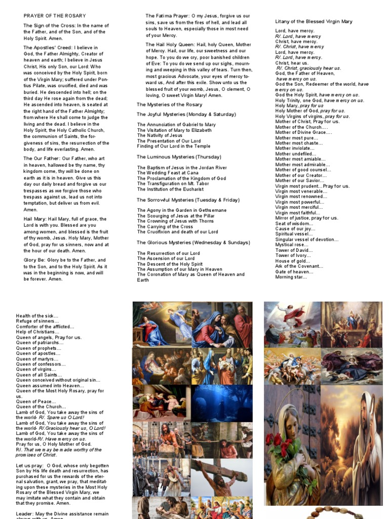 Rosary Guide PDF | Download Free PDF | Mary, Mother Of Jesus | Rosary