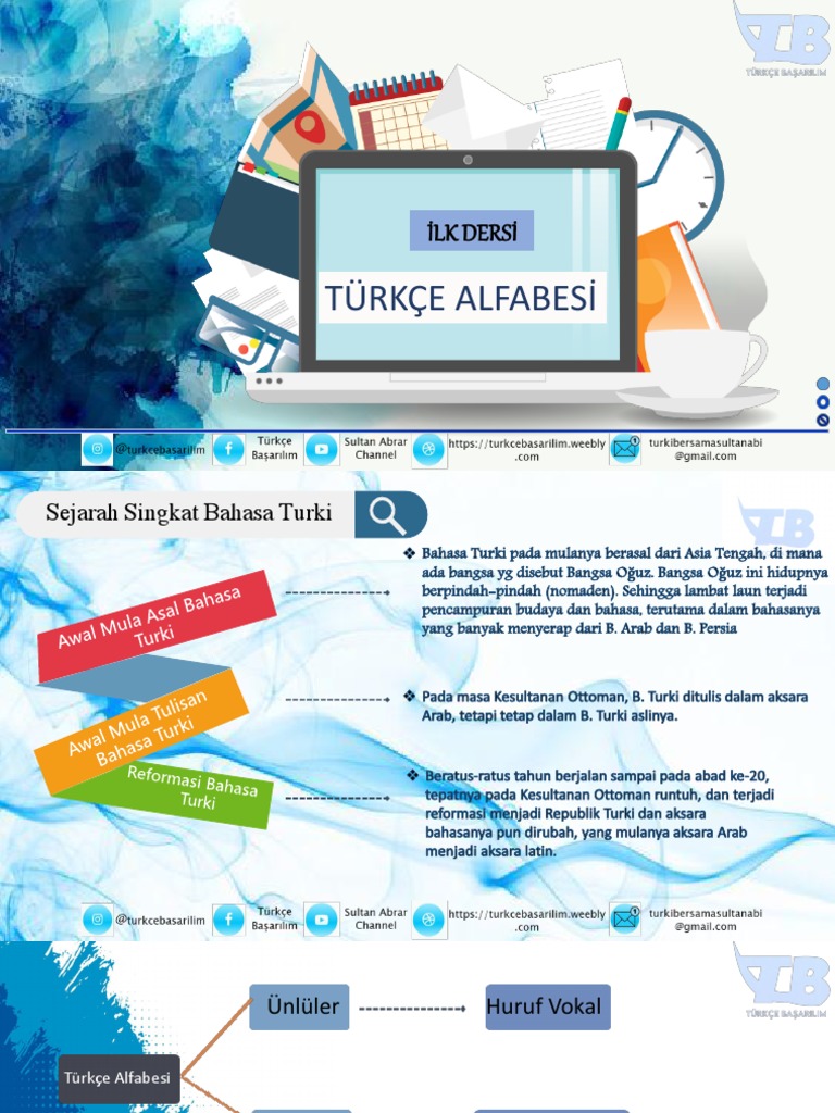 Materi 1 - Turkce Alfabesi | PDF