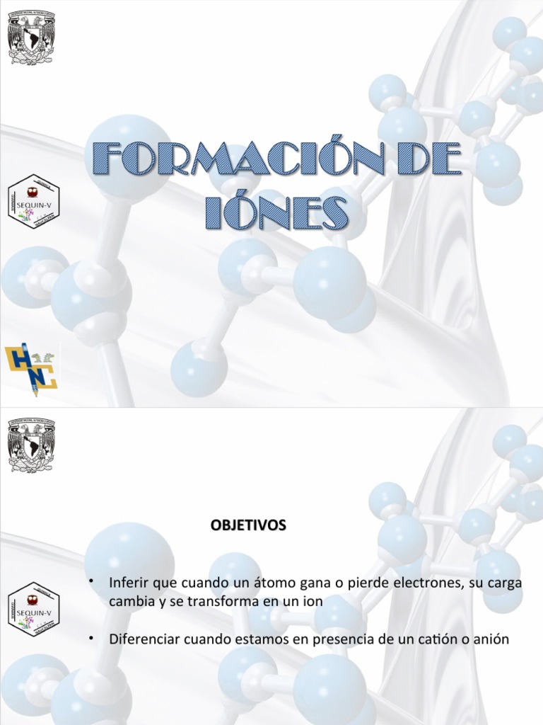 Formación de Iones | PDF | Ion | Electrón