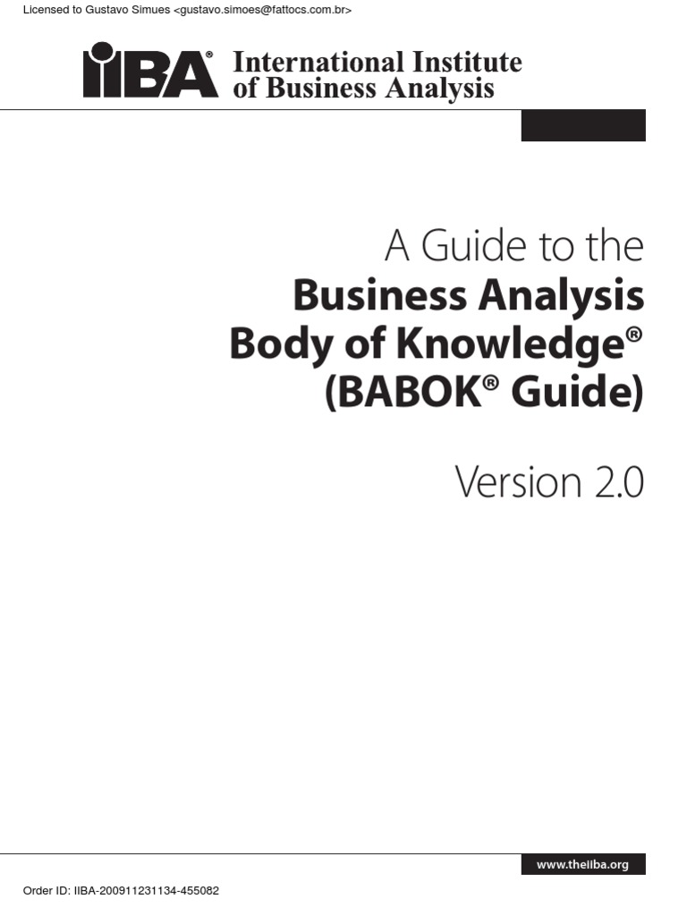 A Guide To The Business Analysis Body of | PDF | Business Analysis ...