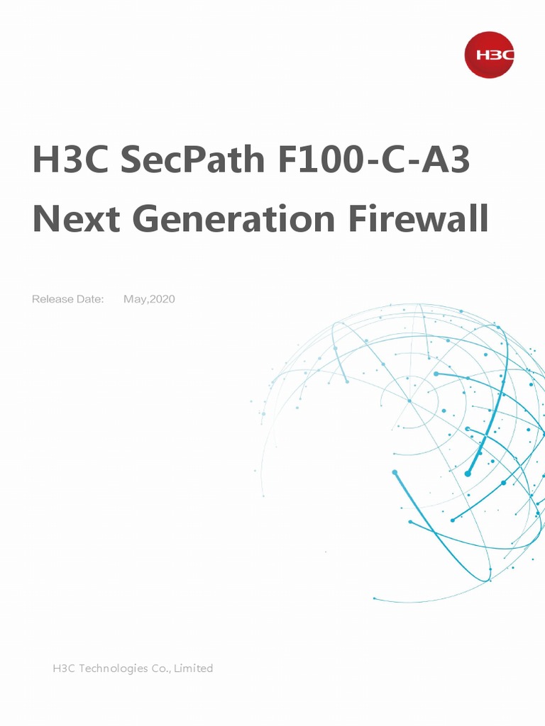 H3C SecPath F100-C-A3 Next Generation Firewall Datasheet | PDF | Denial ...