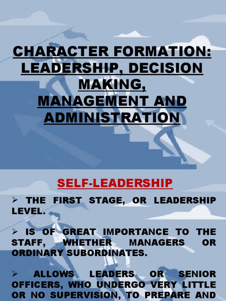 Leadership and Character Formation | PDF | Leadership | Power (Social ...