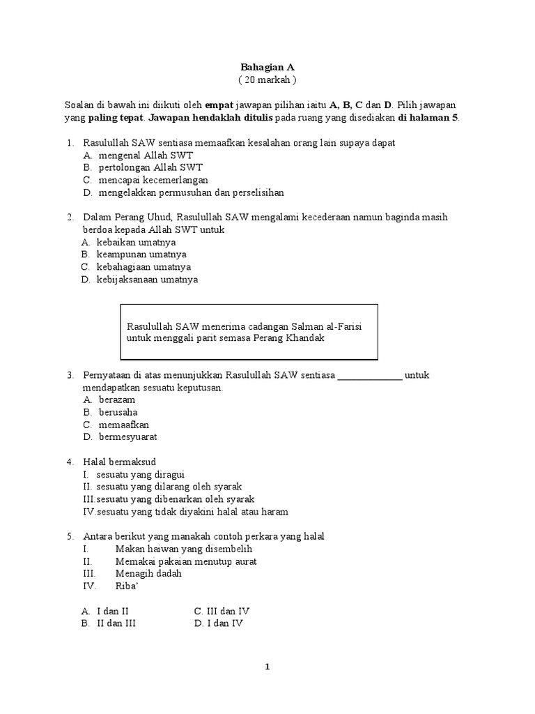 Soalan Pat Ting2 | PDF