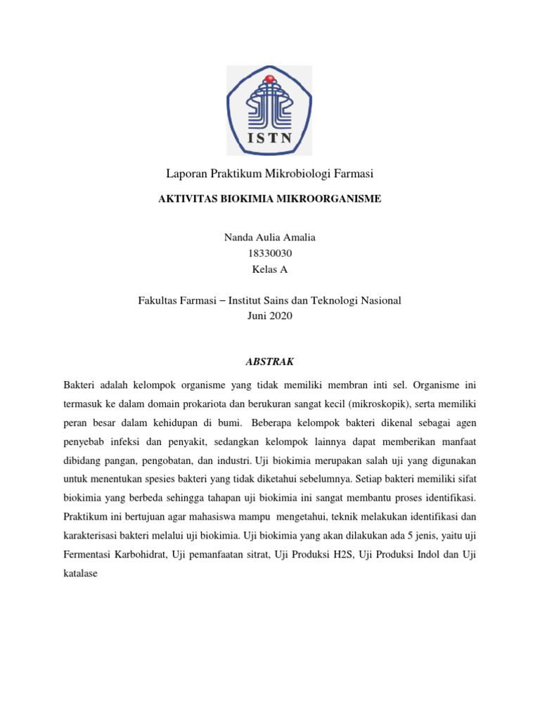Laporan Praktikum Mikrobiologi | PDF | Sains & Matematika