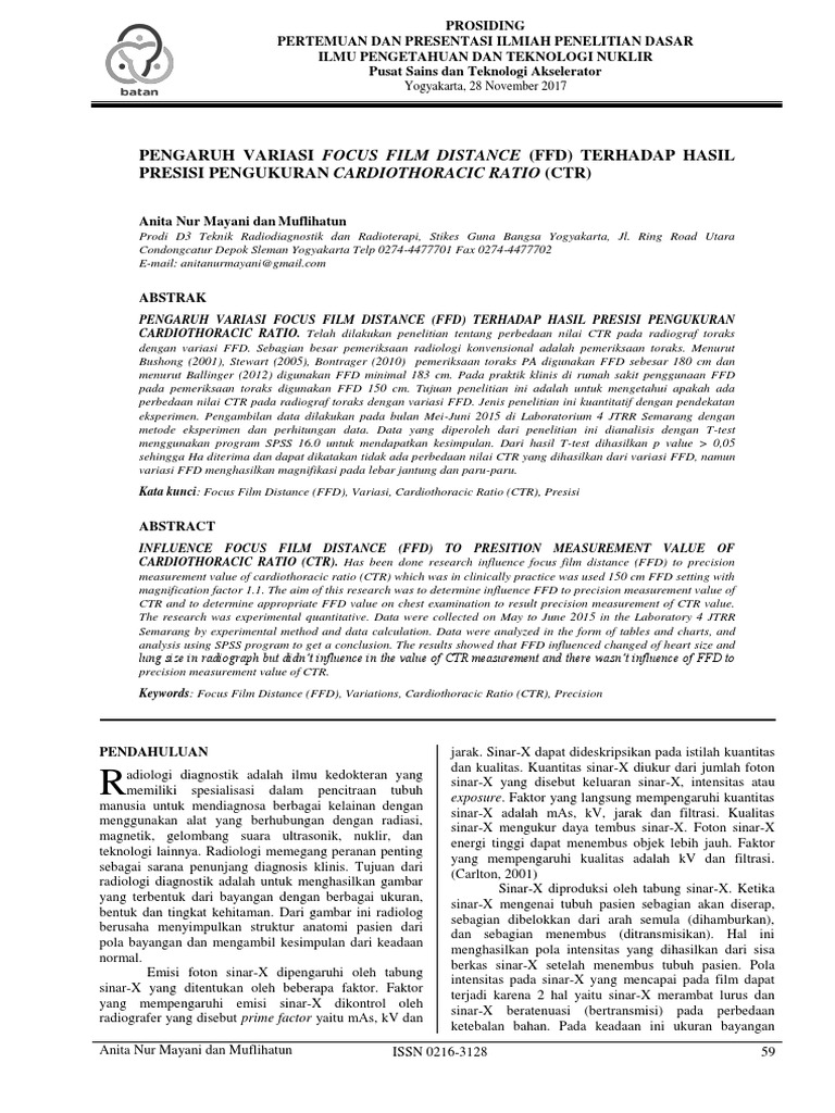 FOCUS FILM DISTANCE (FFD) CTR | PDF