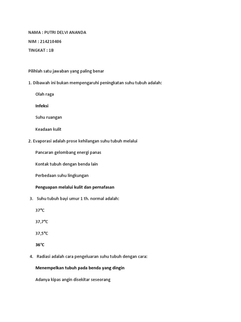 Lembar Jawaban Uas KDM | PDF