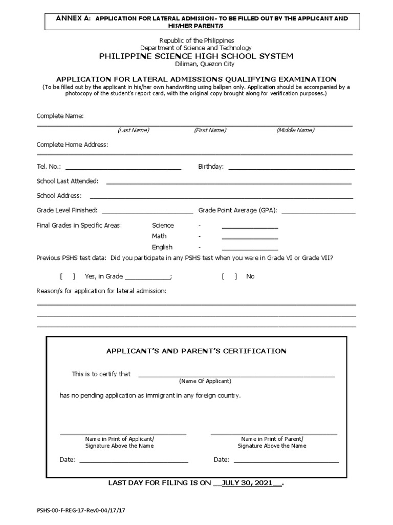 LAQEappinother Form 2021 | PDF | Philippines | University And College ...