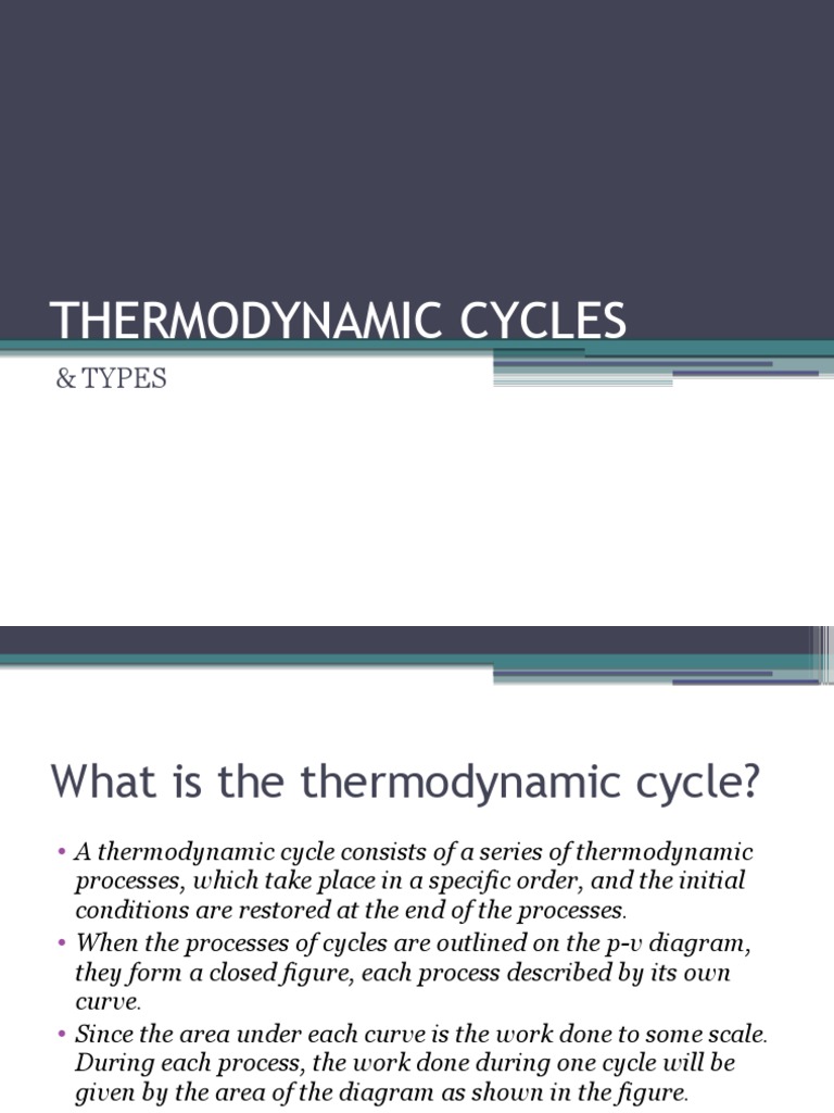 Thermodynamic Cycles | PDF | Heat | Physical Quantities