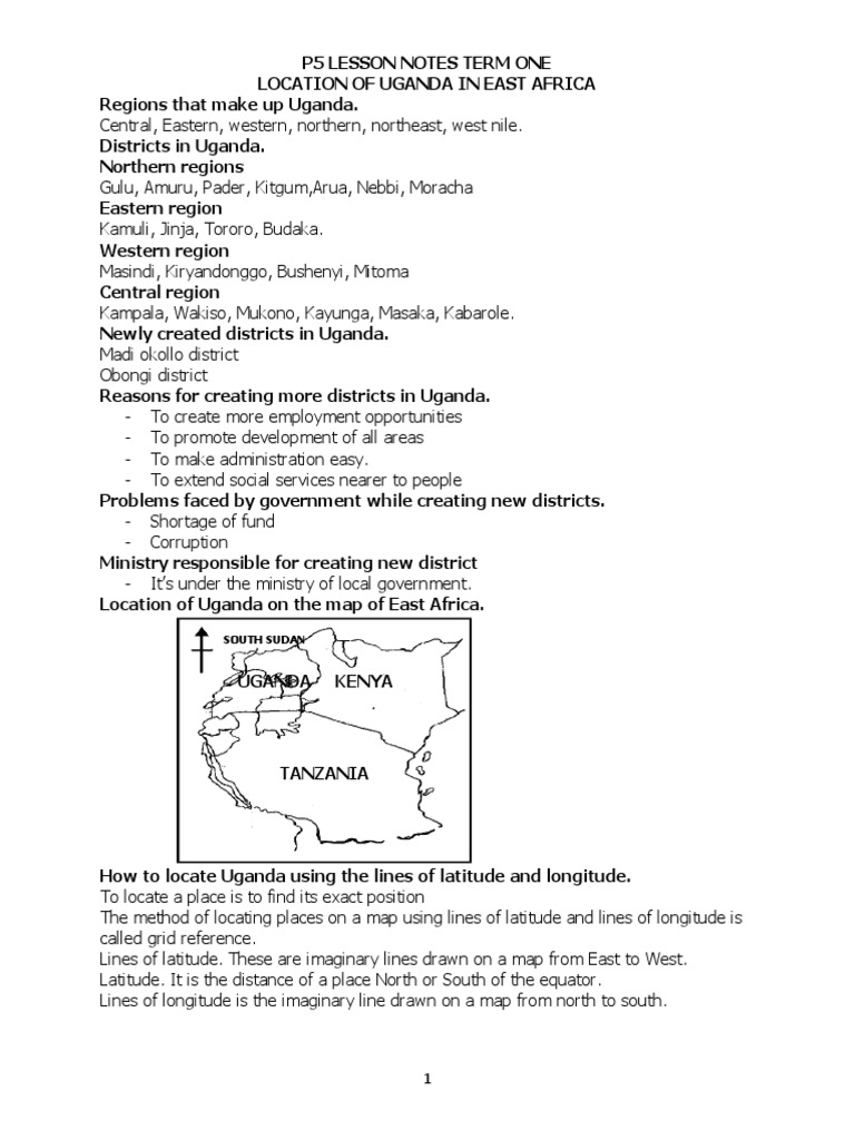 P.5 Primary Five SST Notes - Teacher - Ac | PDF | Volcano | Lake