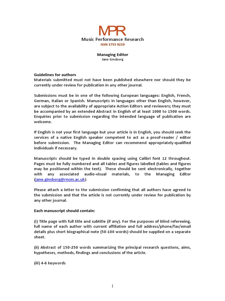 MPR Guidelines | PDF | Copyright | English Language