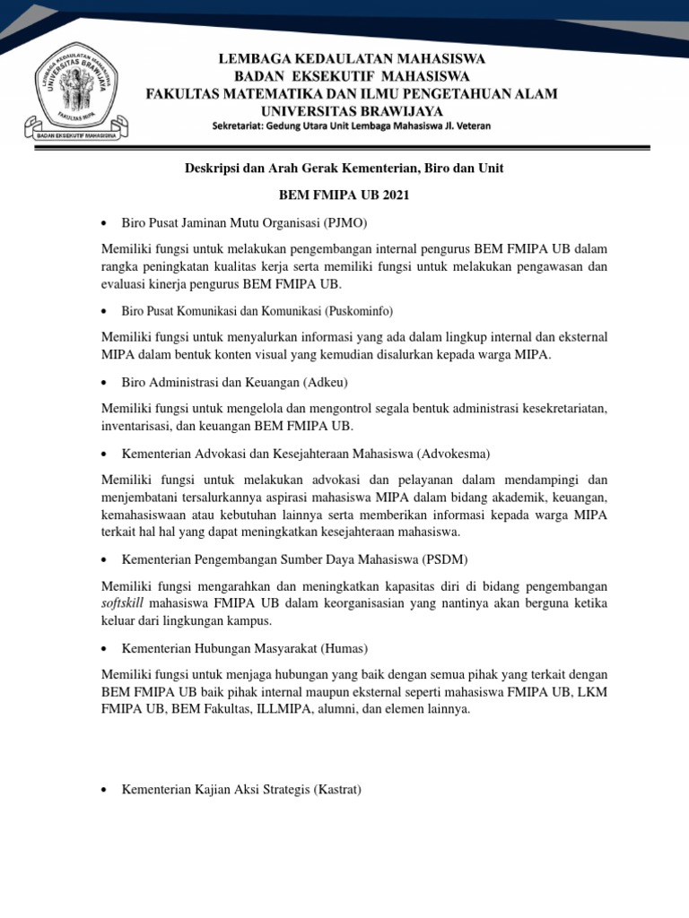 Deskripsi Dan Arah Gerak KBU | PDF