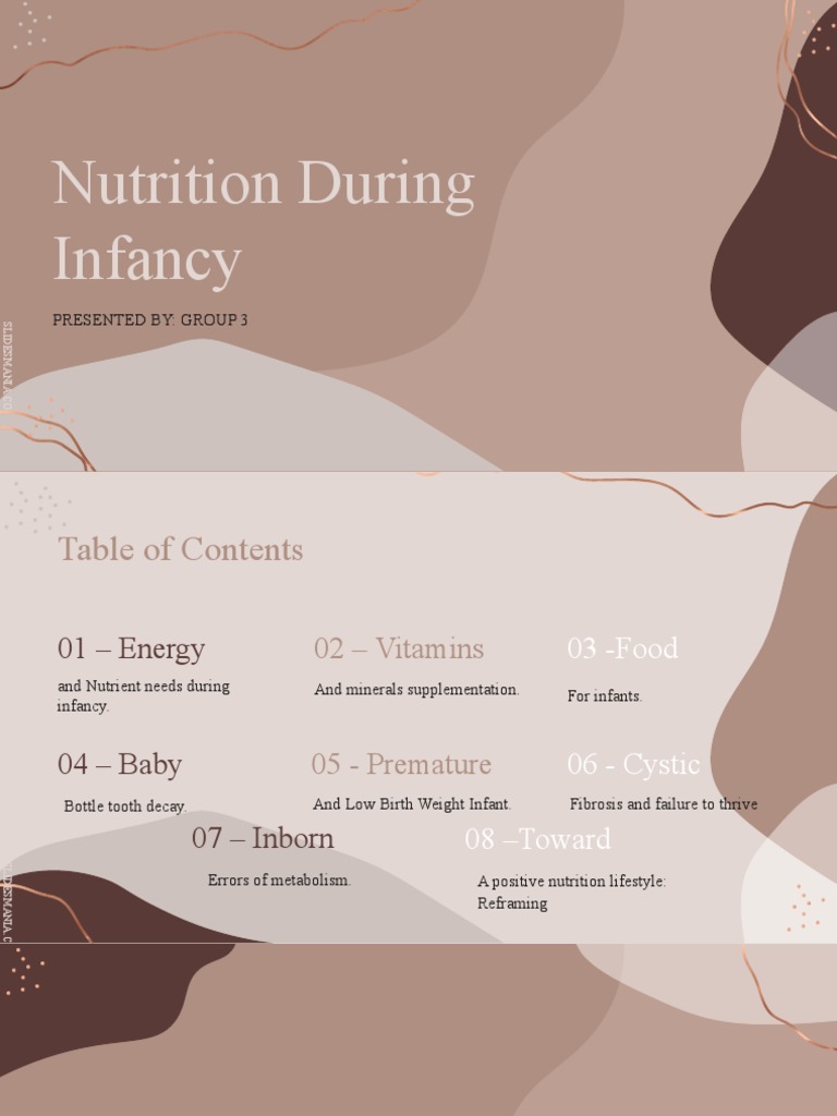 Nutrition During Infancy: Presented By: Group 3 | PDF | Breast Milk ...