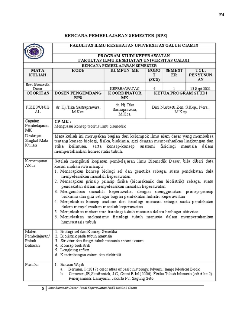 RPS Biomedik Dasar | PDF