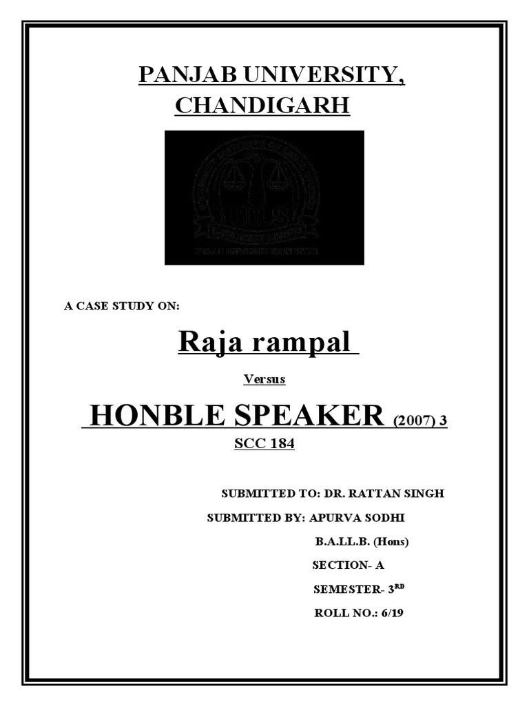 Raja Rampal Case | PDF | Supreme Court Of India | Constitution