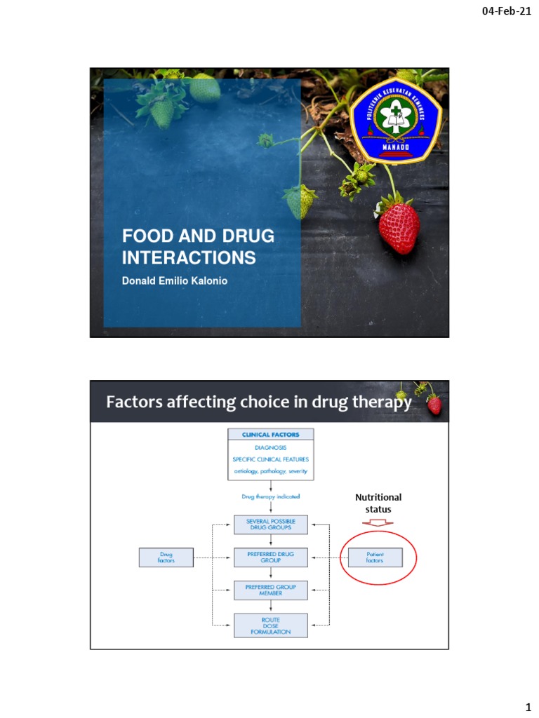 Food-Drug Interactions | PDF | Biology | Clinical Medicine