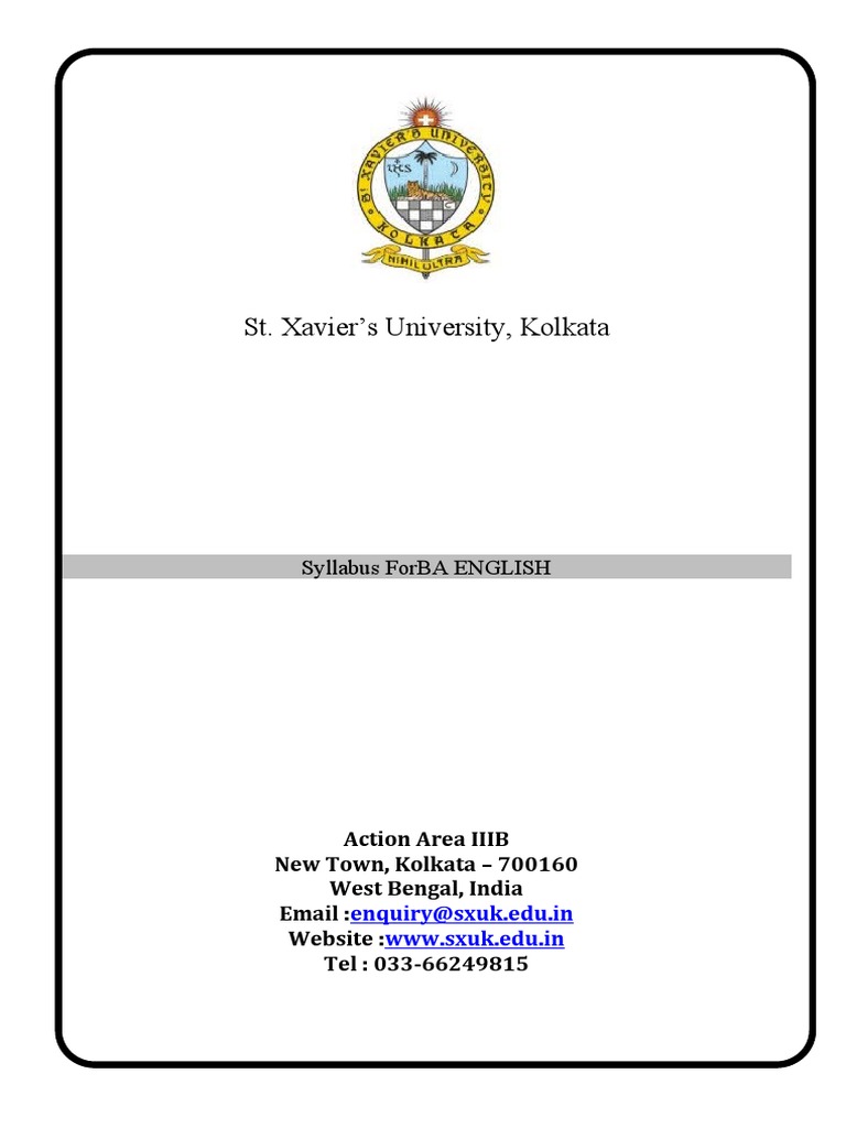 BA English Syllabus: A Comprehensive Overview of Core Papers in the ...