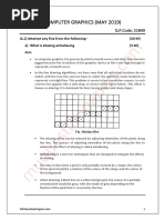 Be Computer-Engineering Semester-4 2019 December Computer-Graphics-Cbcgs | PDF