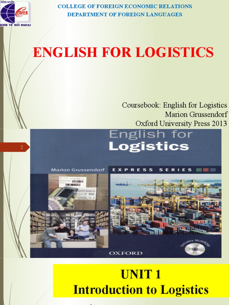 English for Logistics: Course Overview | PDF | Logistics | China