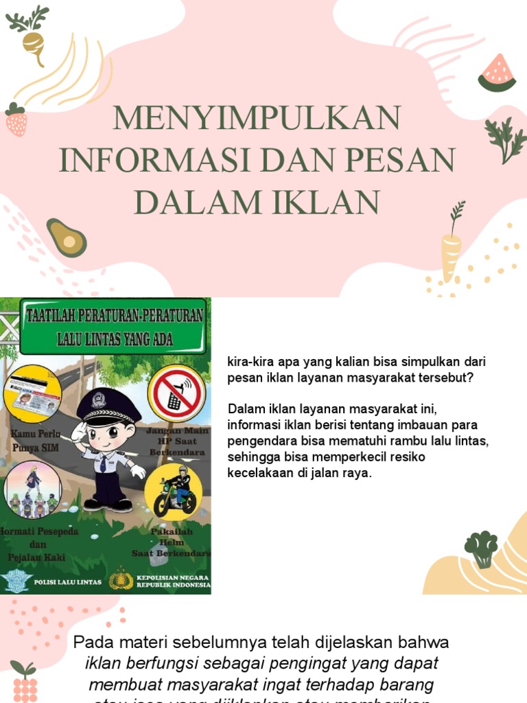 Menyampaikan Informasi Atau Pesan Dalam Iklan | PDF