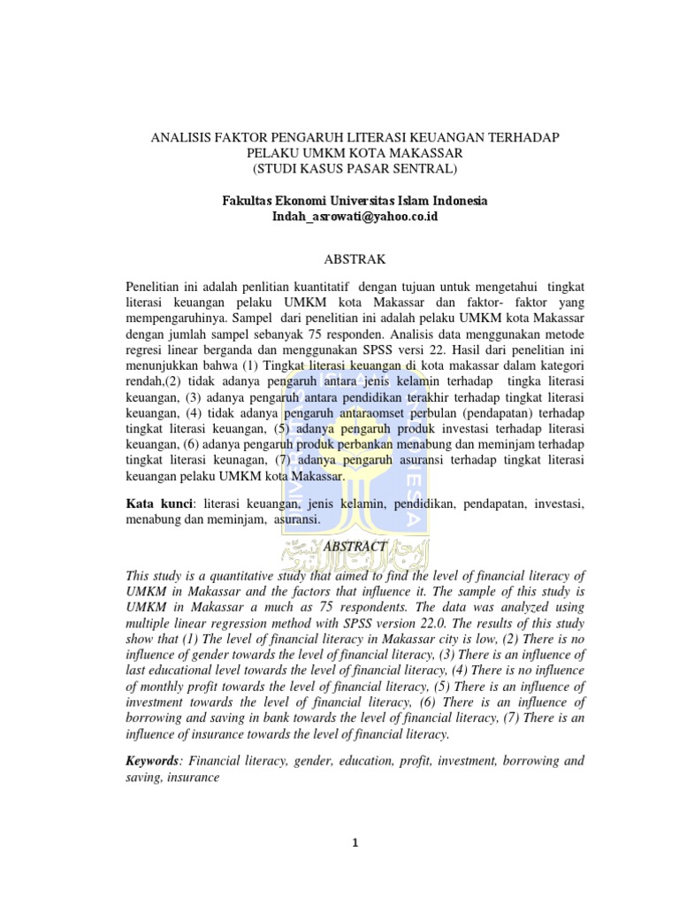 Jurnal - Indah Asrowati Ningrum - 14313182 | PDF | Ilmu Sosial