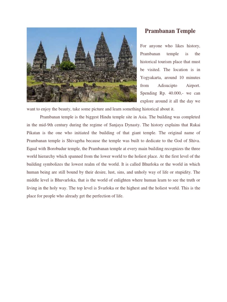 Narrative Text Prambanan Temple Jurnal Siswa - Riset