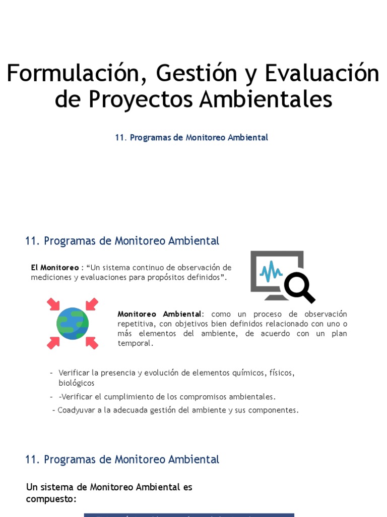 DFGYEPA C1 T11 Programa de Monitoreo Ambiental | PDF