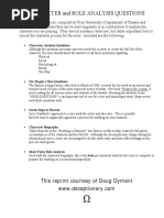 Character Analysis Worksheet | PDF | Goal | Opera