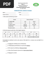 FILIPINO Grade 2 Periodical Test With TOS Edited | PDF