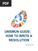 MUN Draft Resolution Format | PDF