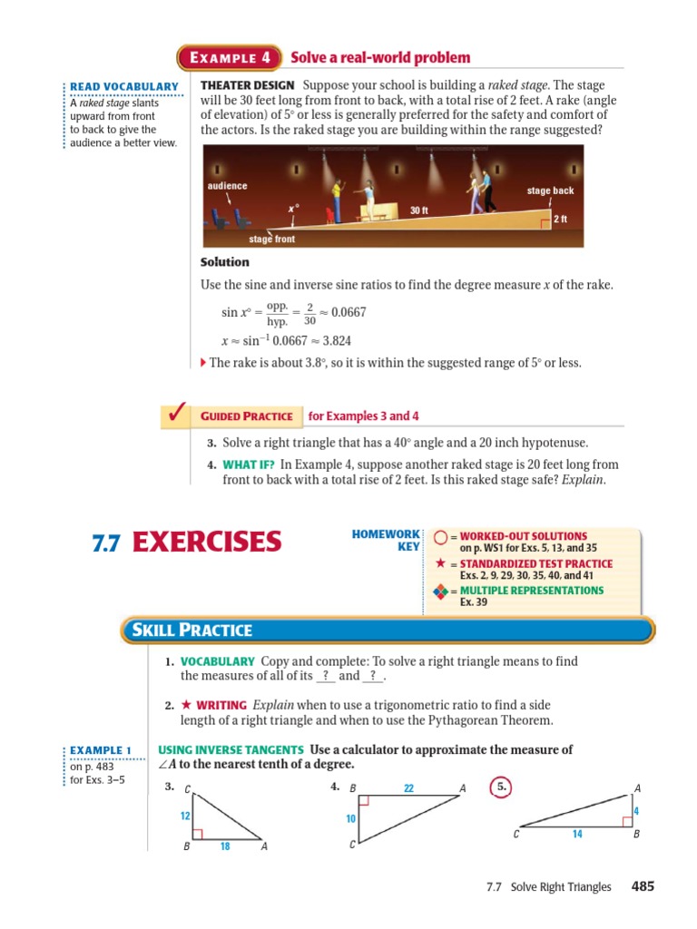 Exercises: Solve A Real-World Problem | PDF | Trigonometric Functions ...