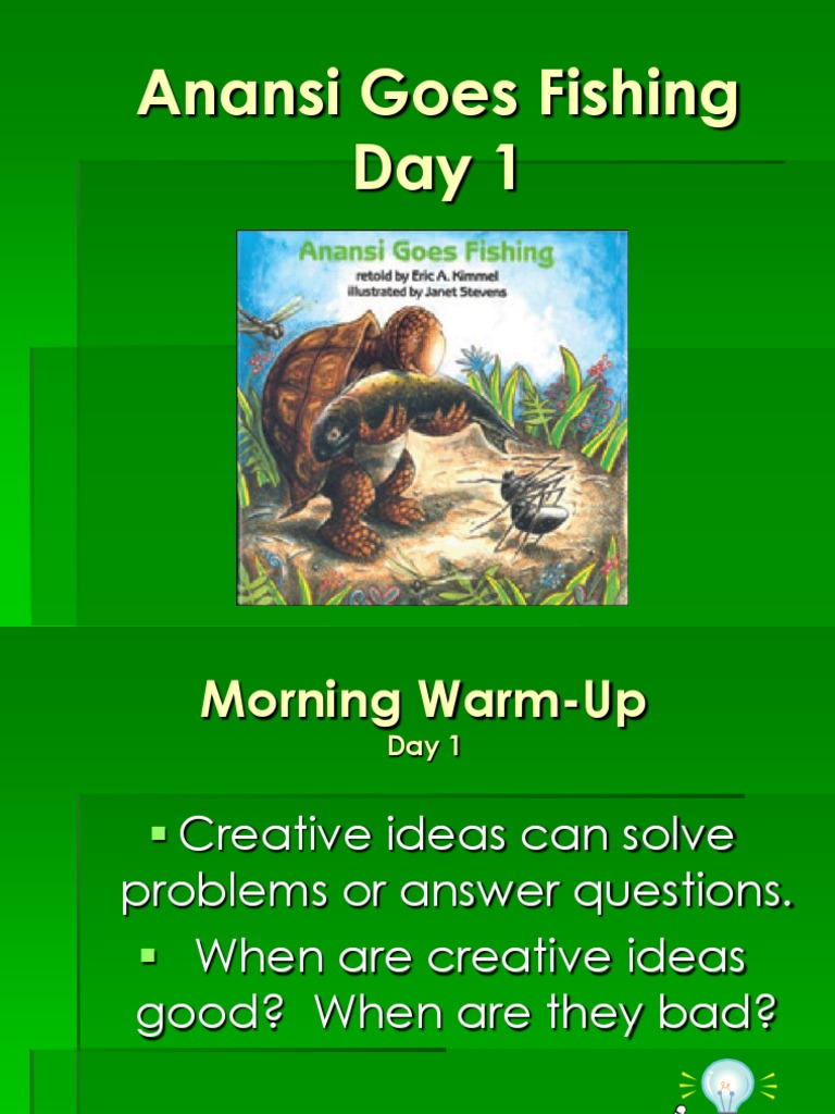 Anansi Goes Fishing: Class 4 Activities | PDF | Anansi
