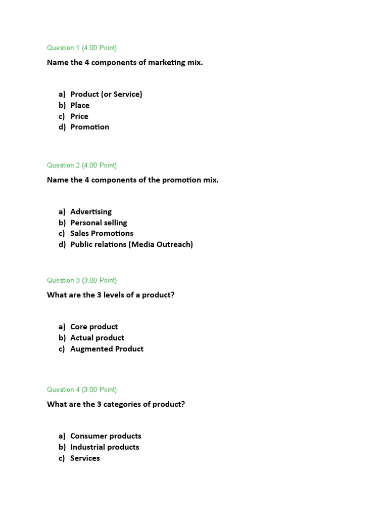 Quiz - Marketing Management | PDF