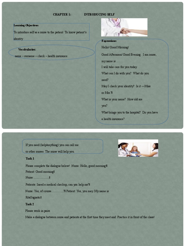 English For Health | PDF | Physical Examination | Pain