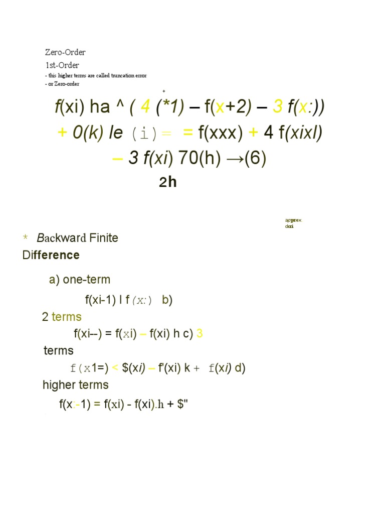 Numerical Differentiation And Integration Pdf Mathematics Algorithms