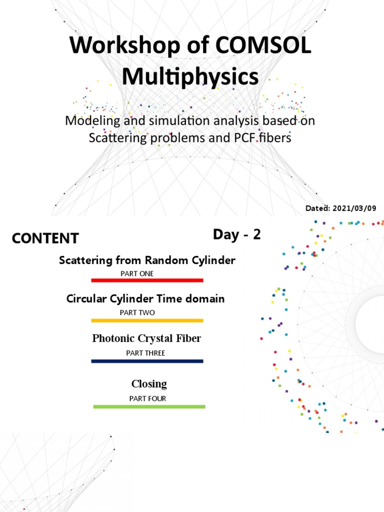 Workshop of COMSOL Multiphysics: Modeling and Simulation Analysis Based ...