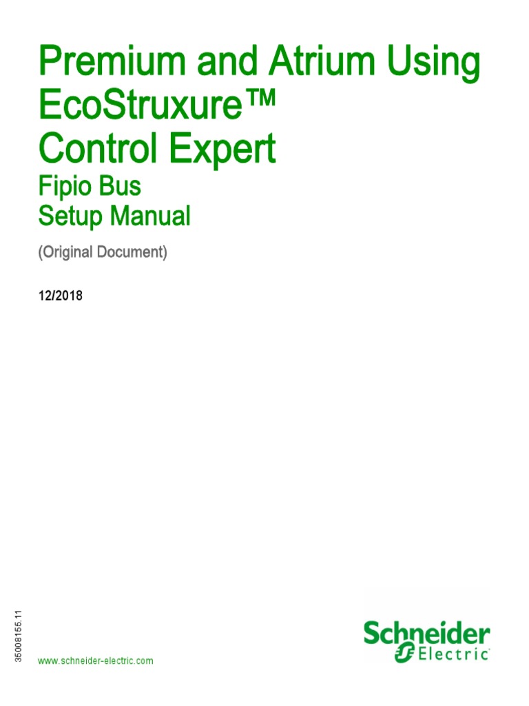 Premium and Atrium Using Ecostruxure™ Control Expert: Fipio Bus Setup ...