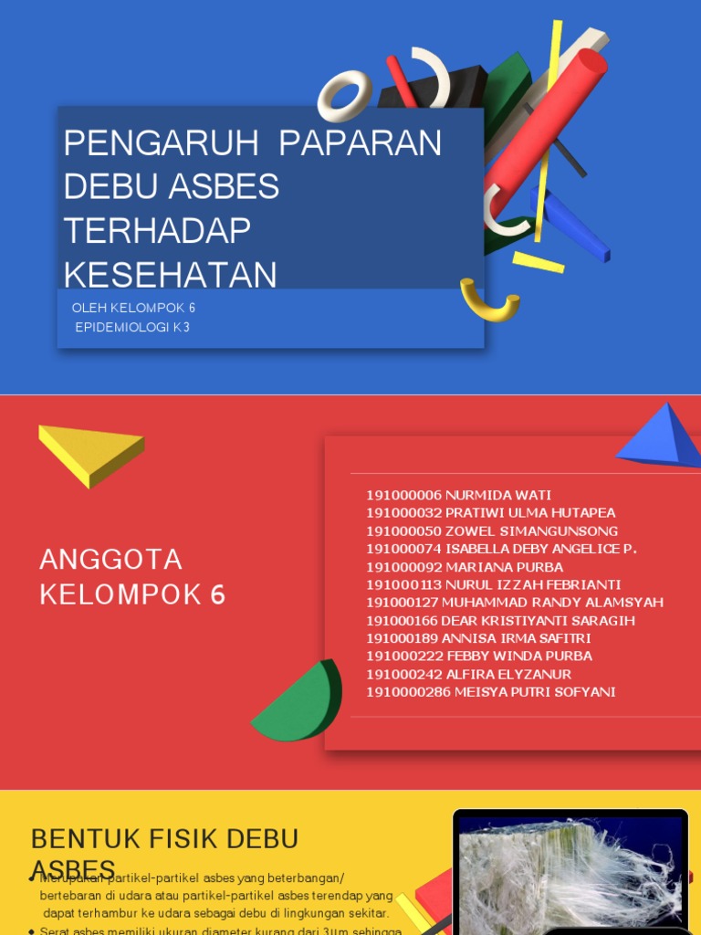 Fix-Epid k3 Pengaruh Paparan Debu Asbes THD Kesehatan | PDF