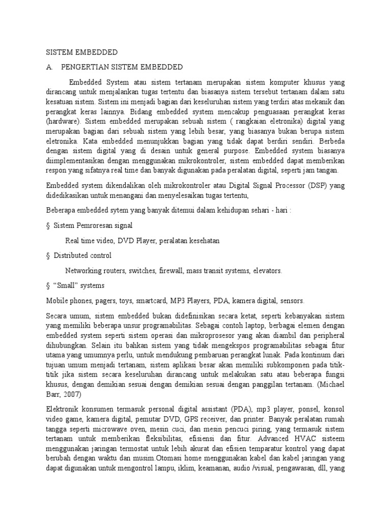 Sistem Embedded | PDF
