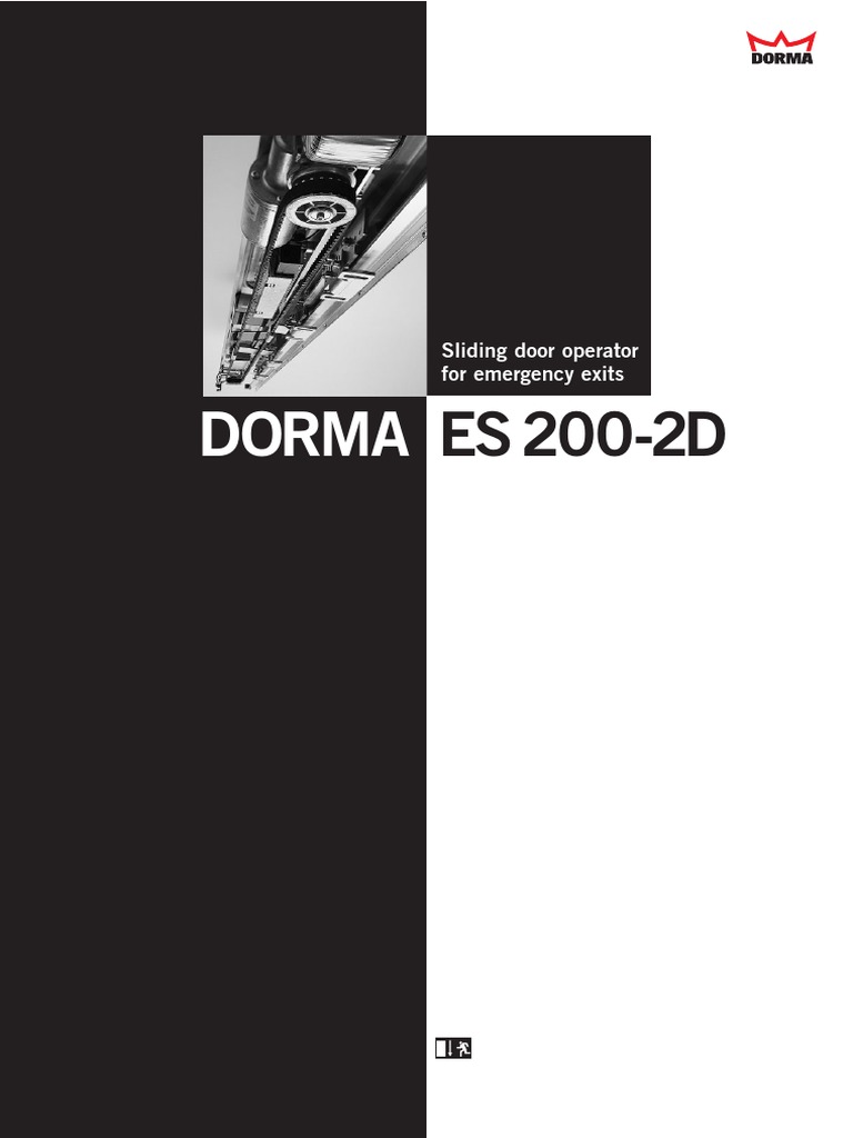 Dorma: Sliding Door Operator For Emergency Exits | PDF | Door | Switch