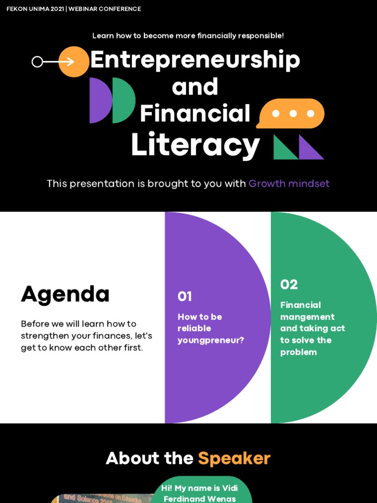 Financial Literacy for Young Entrepreneurs | PDF | Entrepreneurship ...