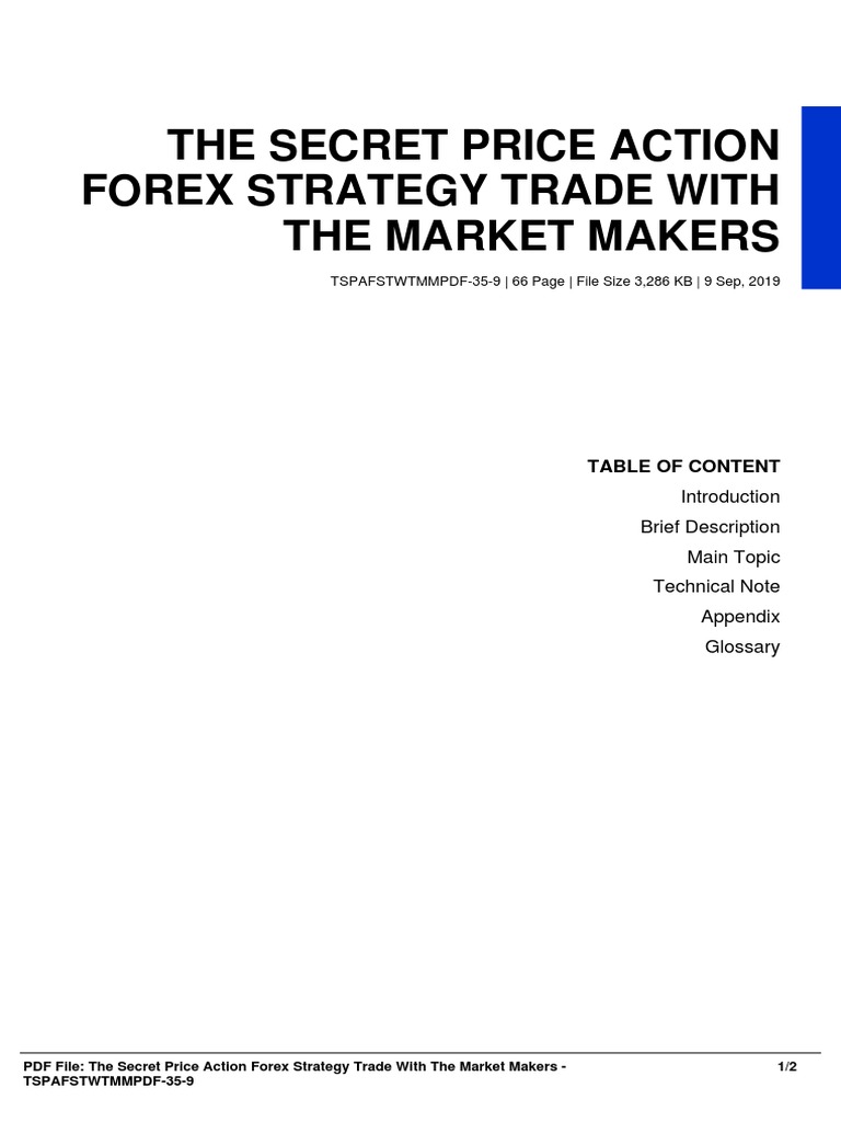 The Secret Price Action Forex Strategy Trade With The Market Makers ...