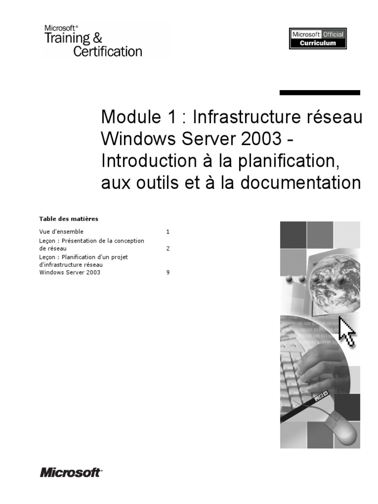 Module Mcsa | Descargar gratis PDF | Planification | Serveur (Informatique)